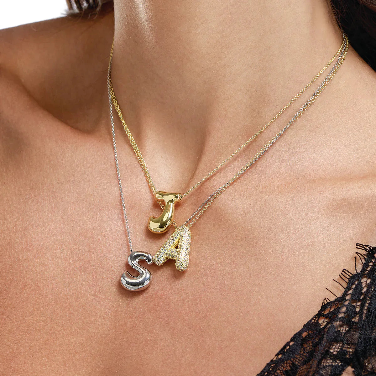 Bubble initials – JewelsDen