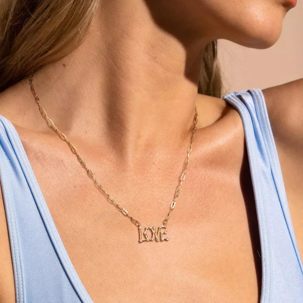 The Stacey - Name with CZ in Silver, Gold or Rose – JewelsDen